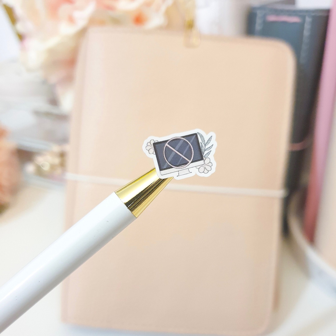 No Screen Time Sticker | TV Sticker Icon | Planner Sticker | Mini ...