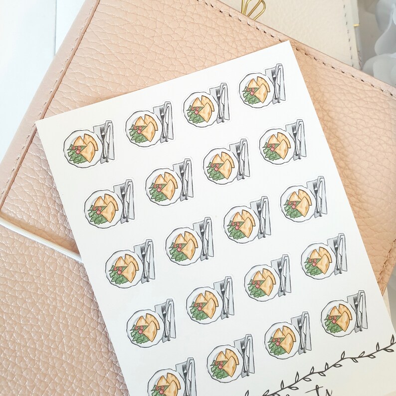 Dinner Icon Sticker Dinner Stickers Dinner Icons Planner | Etsy