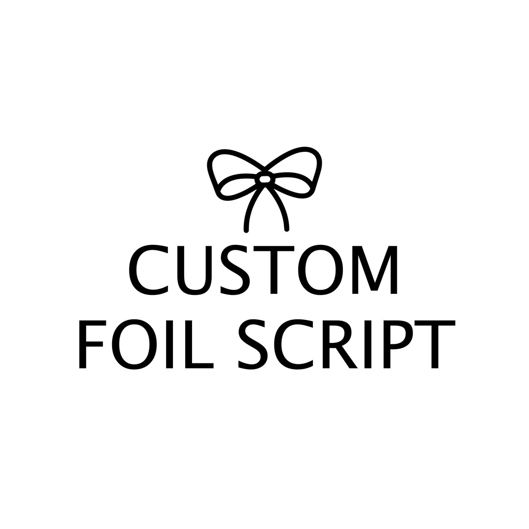 Custom Script Clear Transparent Stickers | Foiled Stickers | Custom ...