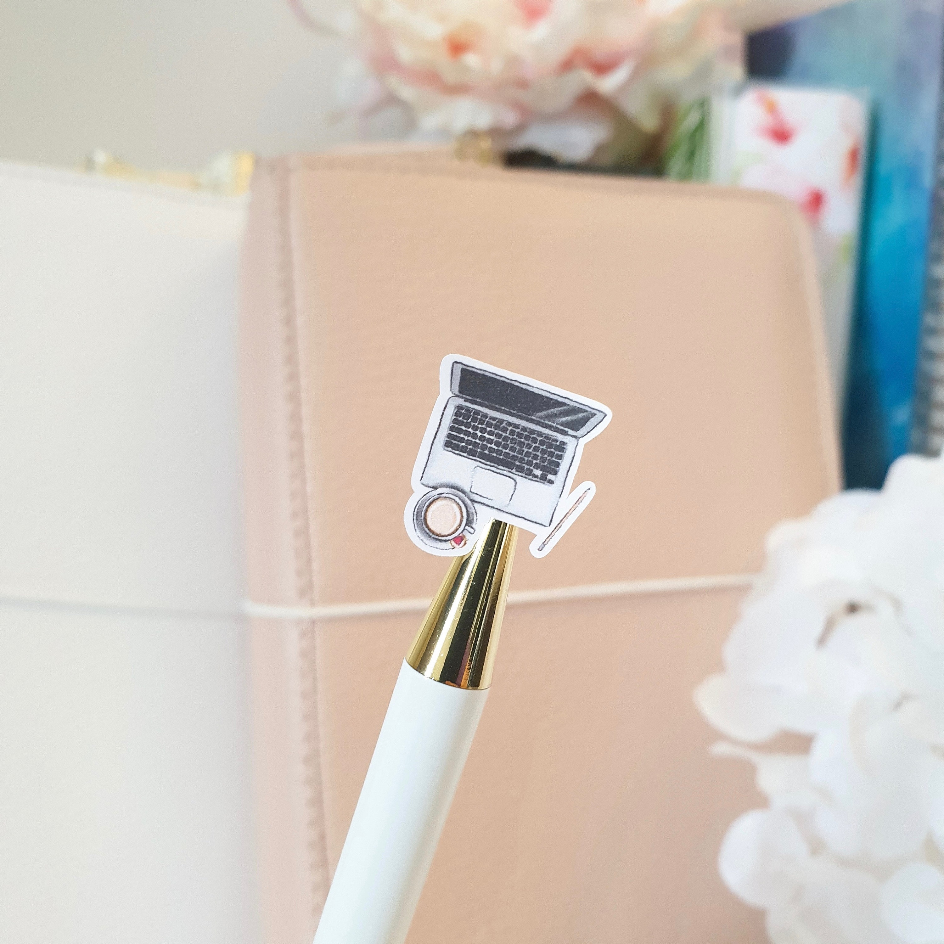 Laptop Icon Sticker Laptop Stickers Laptop work Icons | Etsy