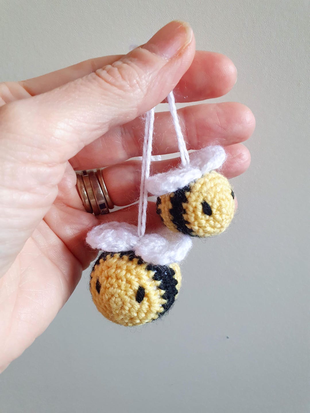 Miniature Bee, Micro Bee, Crochet, Handmade - Etsy