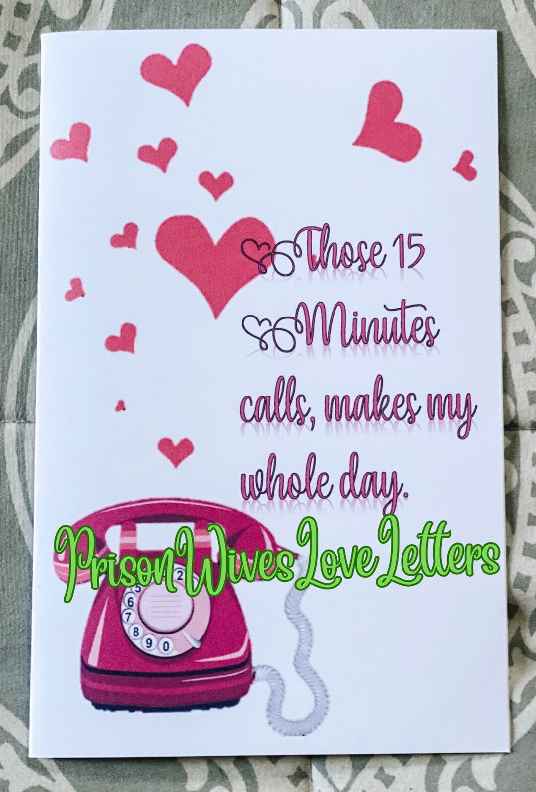 Prison Wife, Stationery, Envelopes, Custom, Love, Couples, Long ...