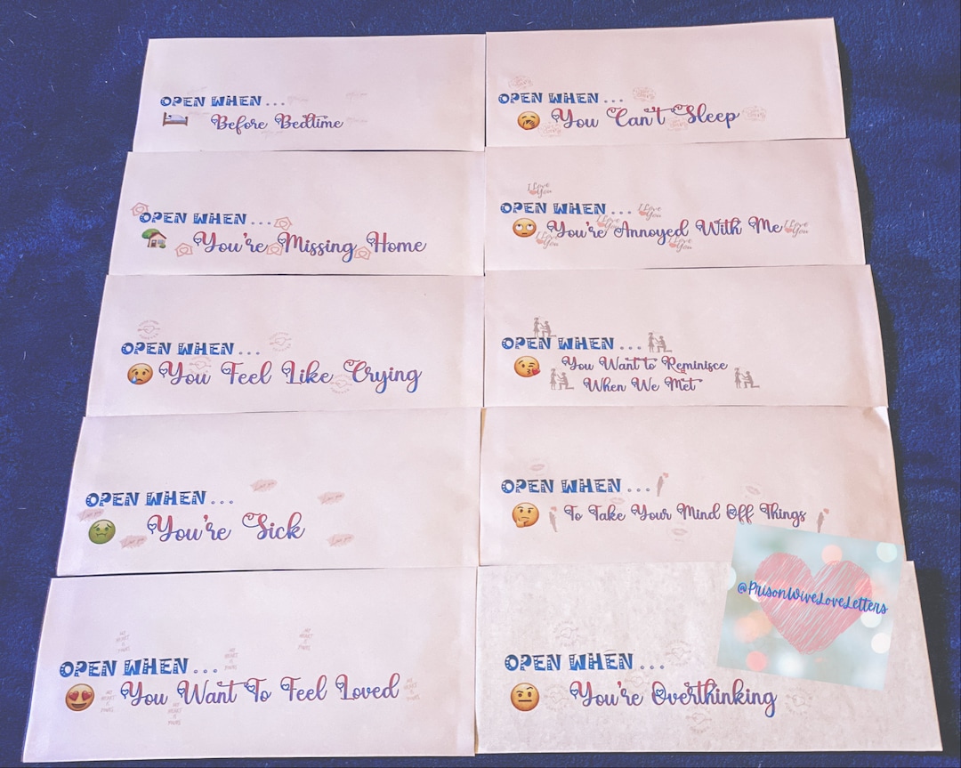 Prison Wife, Stationary, Envelopes, Custom, Love, Couples, Long ...