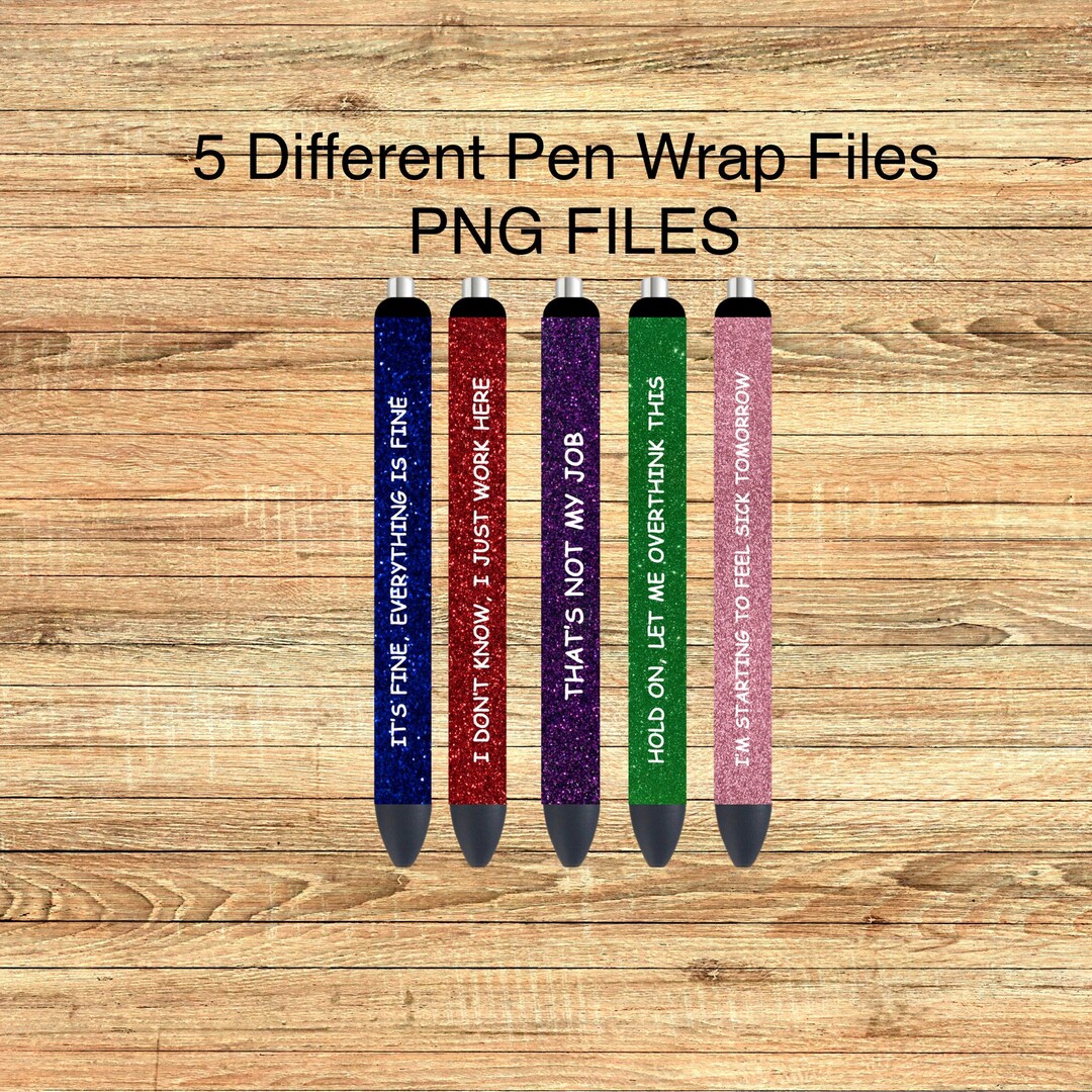 PEN WRAP PNG File Pen Wrap Waterslide Png Inkjoy Pen Wrap - Etsy