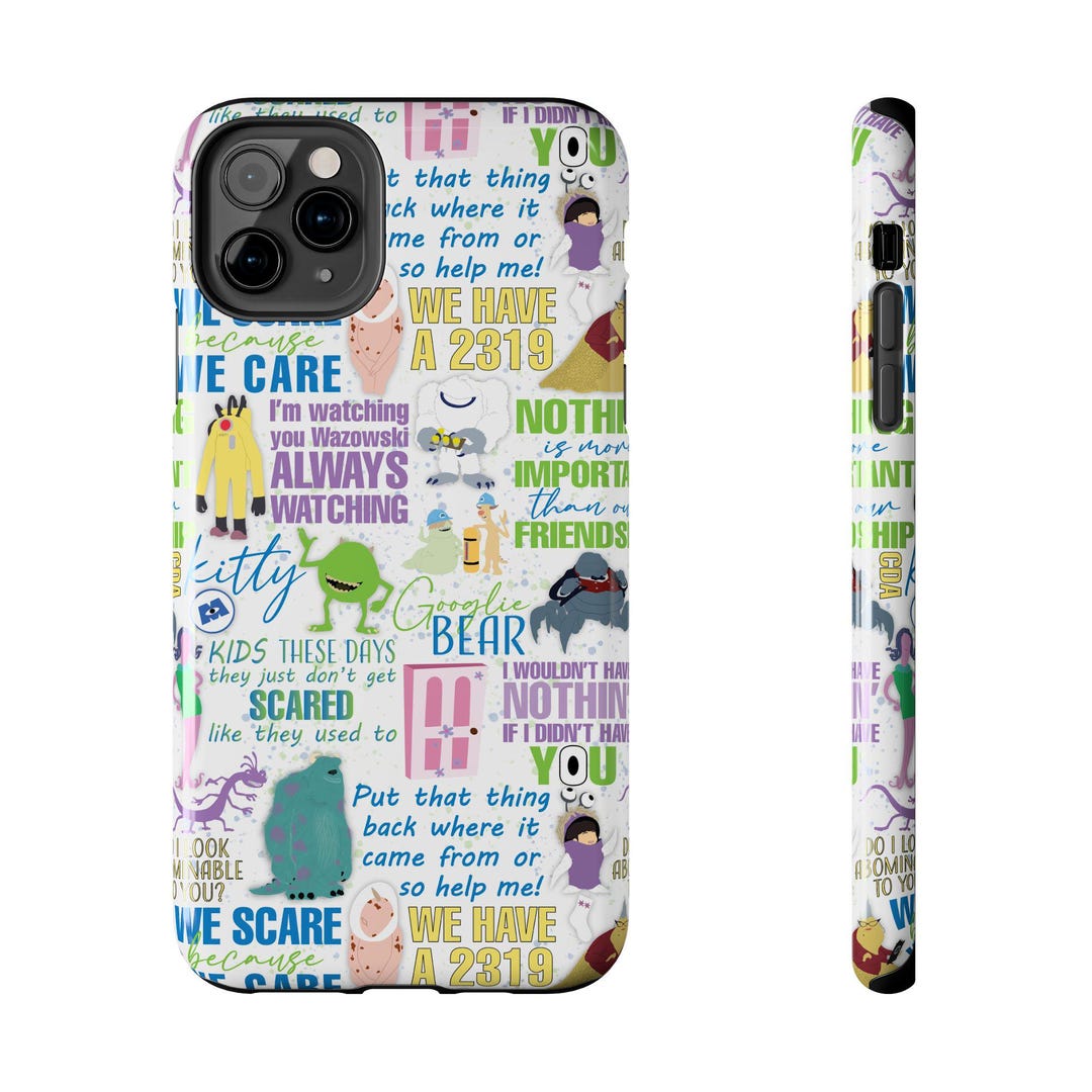 Monsters Inc Phone Case Gift Inspired Fan Art Disneyland Trading Parks ...