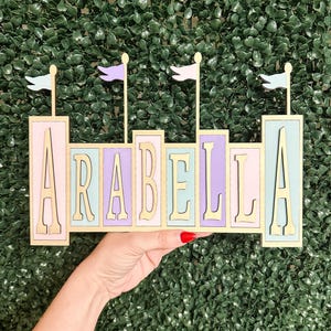 Fantasyland Inspired Wooden Name Wall Sign Small Personalized - Etsy
