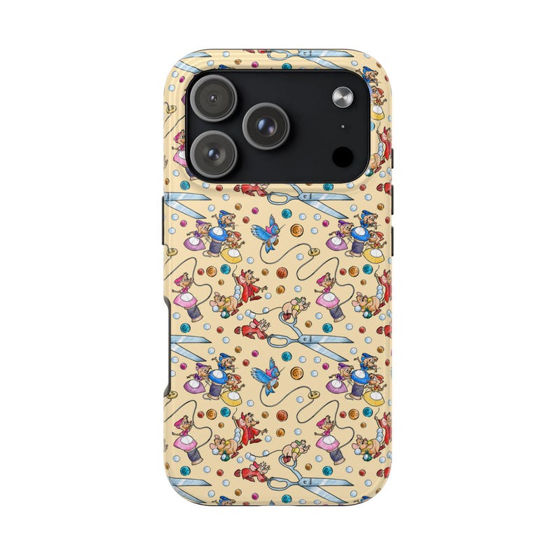 Cinderella Sewing Mice Inspired Phone Case Gift Inspired Fan Art iPhone ...