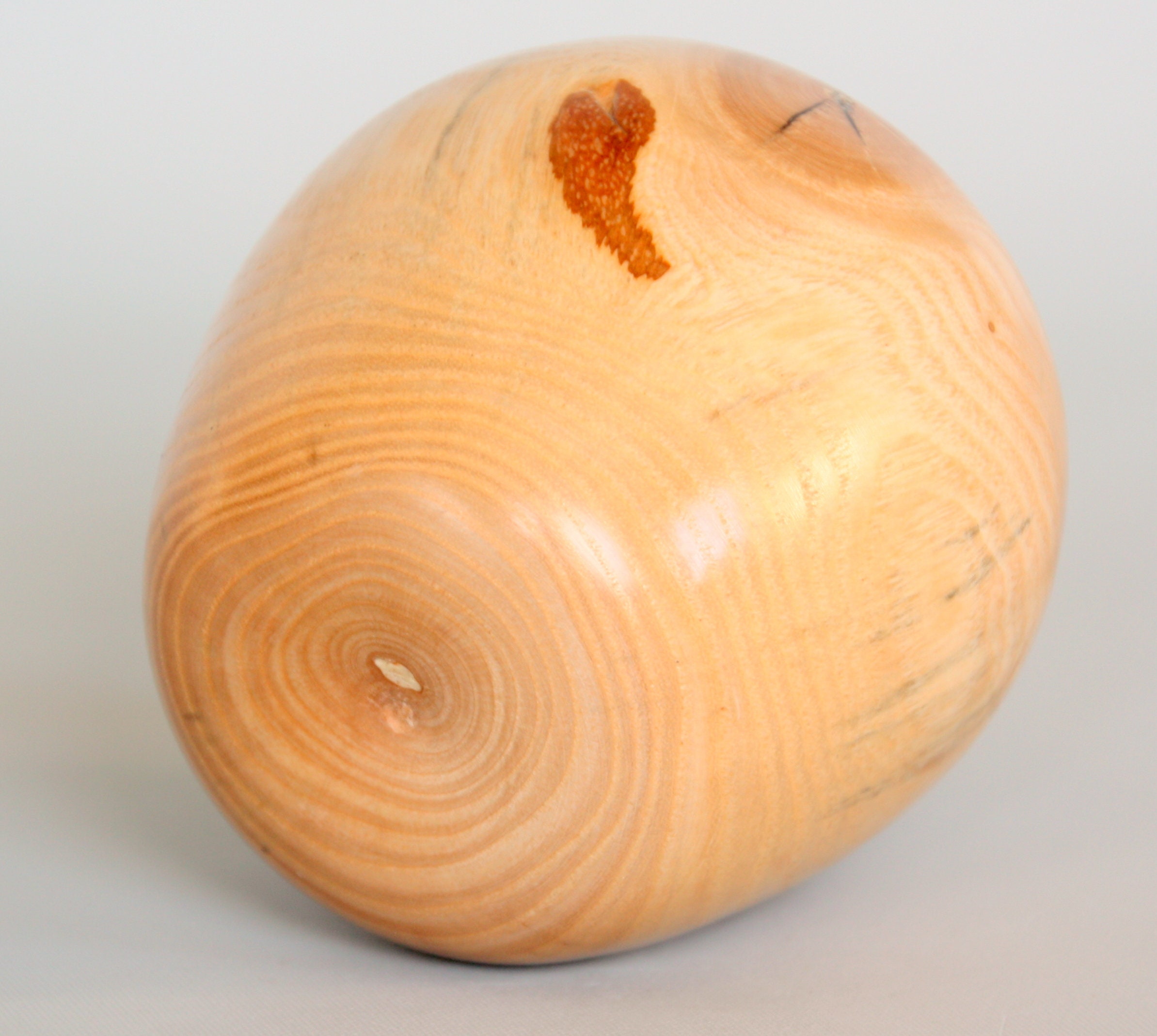 Wooden Apple Made From Irish Ash With Cheery Tree Stalk Hand - Etsy