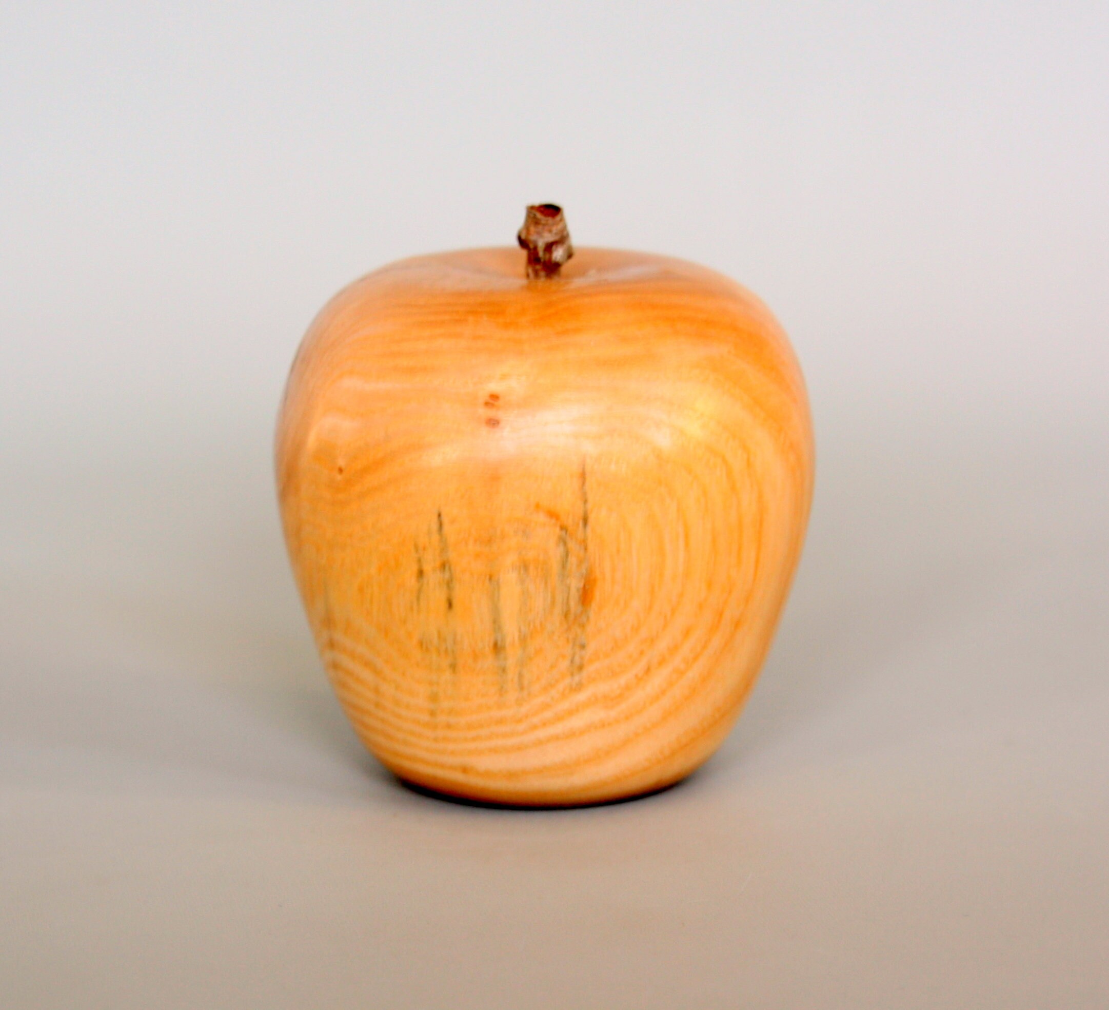 Wooden Apple Made From Irish Ash With Cheery Tree Stalk Hand - Etsy