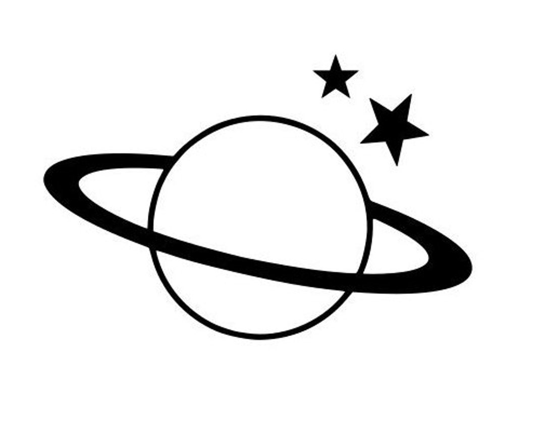 Simple Planet and Stars SVG/PNG Digital Download - Etsy