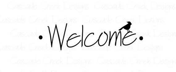 Welcome Sign With Birds Svg Welcome Sign Modern Farmhouse Style