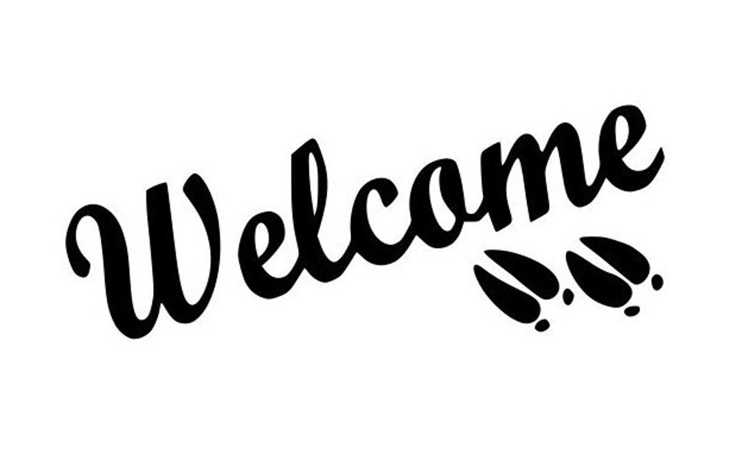 Welcome Sign With Deer Prints SVG/PNG Digital Download - Etsy