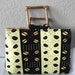 African Cowries Fabric Purse/african Handbag/cane Handle African Fabric ...