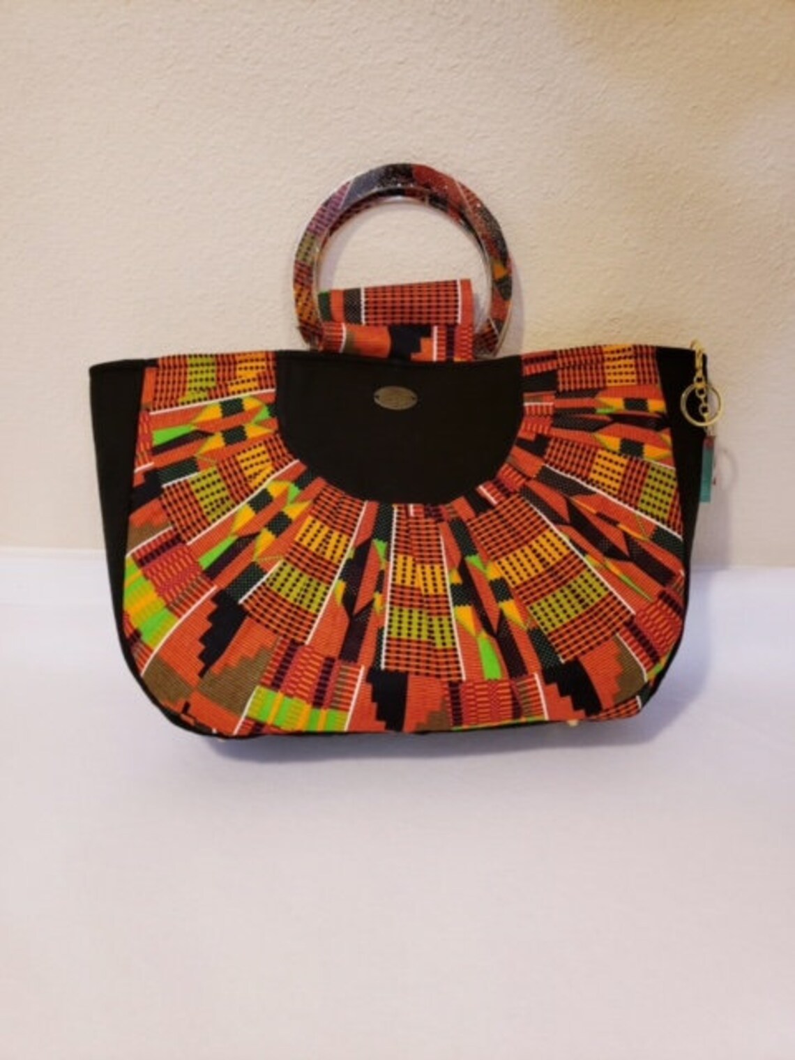 Kente African Fabric Handbag/african Bag/kente Handle/ankara Bag ...