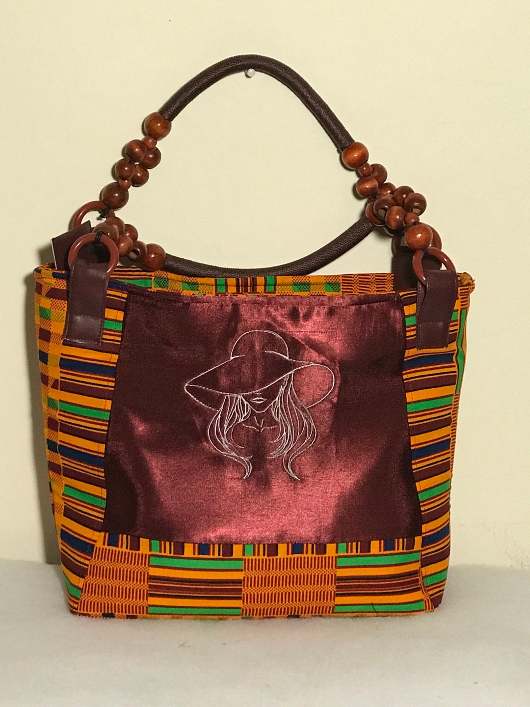 African Handbag Everyday Tote Bag/kente Ankara Fabric/handbag/handmade ...