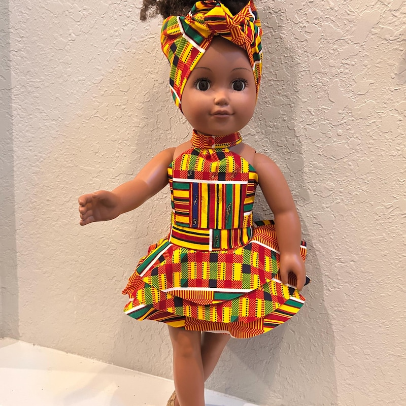 18 in Doll African Print - Etsy