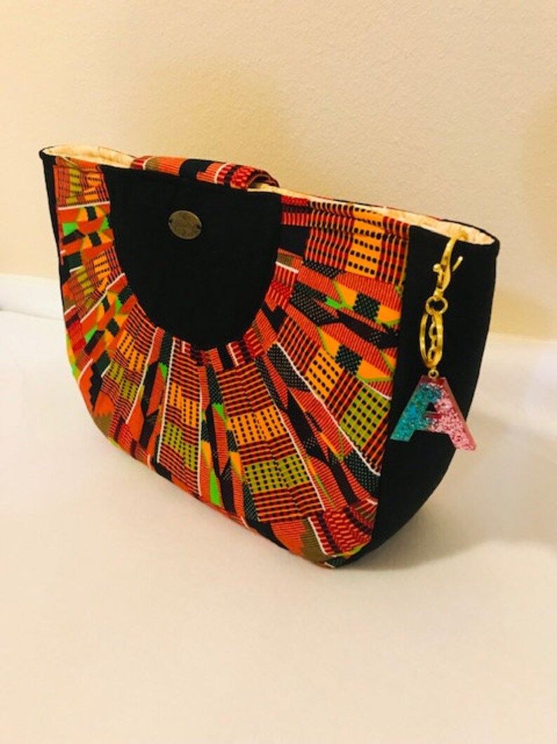 Kente African Fabric Handbag/african Bag/kente Handle/ankara Bag ...