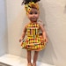 African Doll Dress/two Piece Halter Neck Doll Dress for 18” Doll in ...