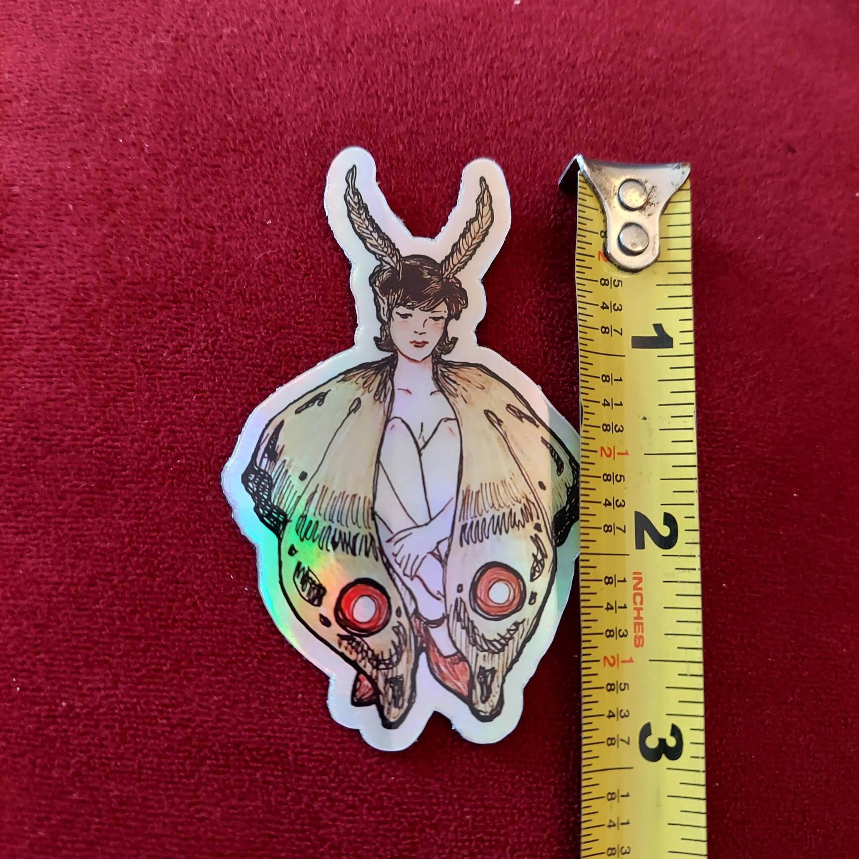 Moth Pixie and Fairy Lovers Sticker Moth Are Pollinators - Etsy