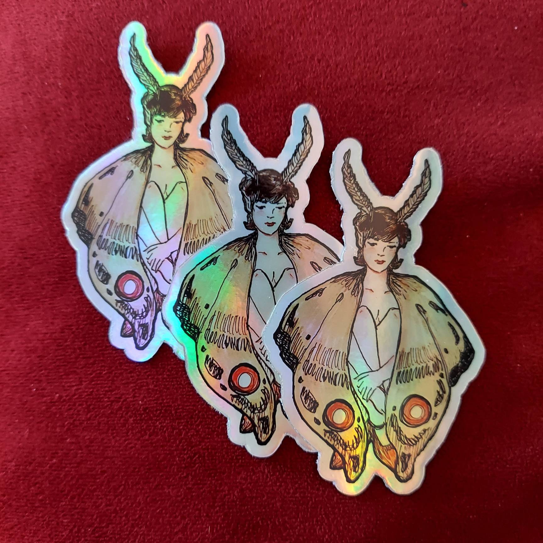 Moth Pixie and Fairy Lovers Sticker Moth Are Pollinators - Etsy