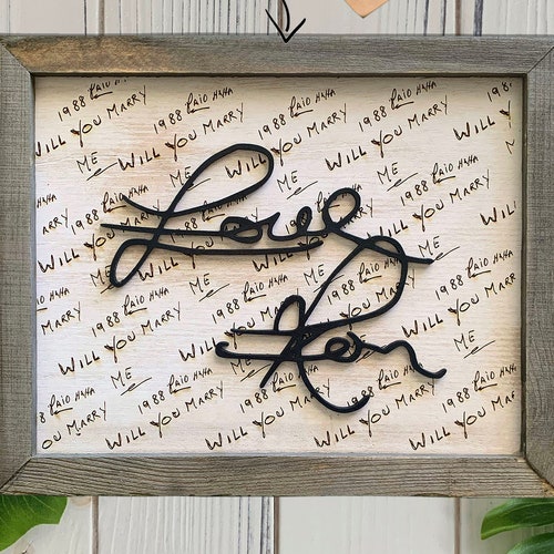 3D Custom Handwritten Wooden Sign Personal Handwriting Wood - Etsy