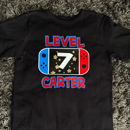 Gamer Birthday Level up Shirt - Etsy
