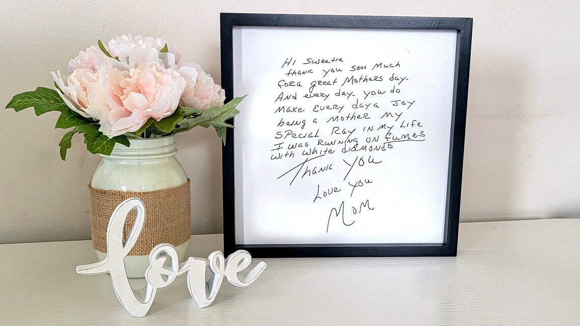 Handwritten Keepsake Sign - Etsy