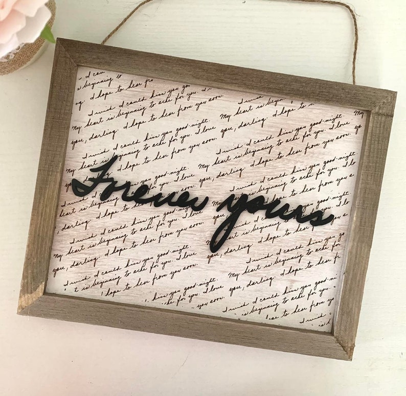Handwritten Keepsake Sign - Etsy