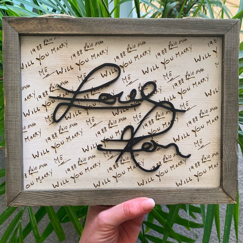 Handwritten Keepsake Sign - Etsy