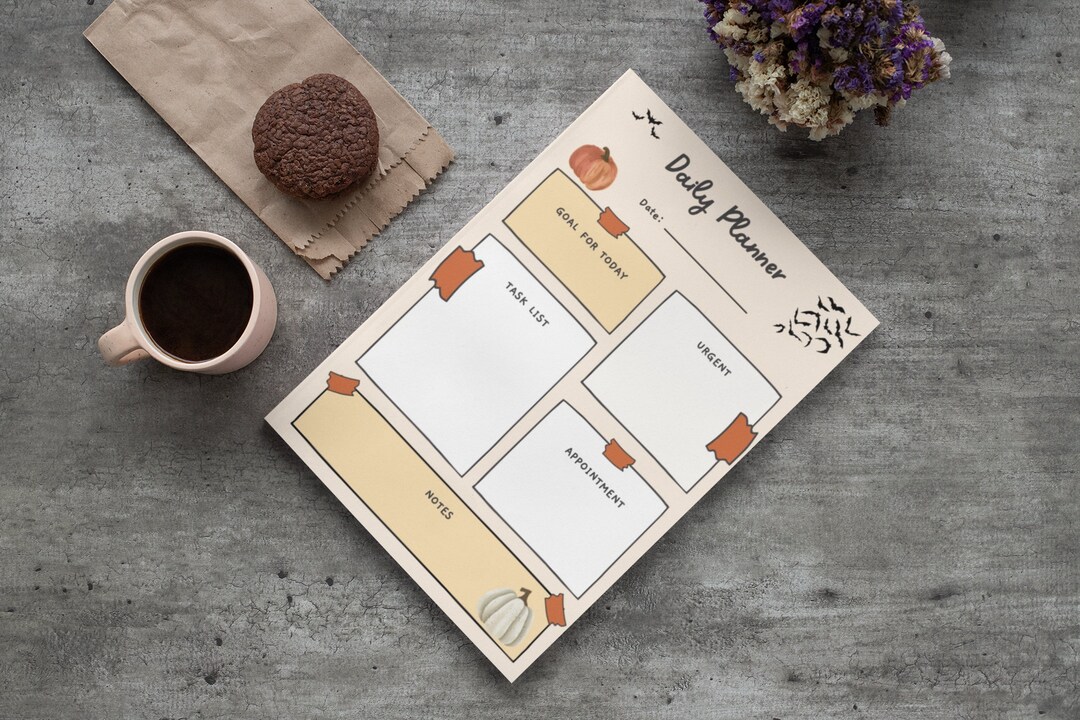 Fall Daily Planner Printable - Etsy