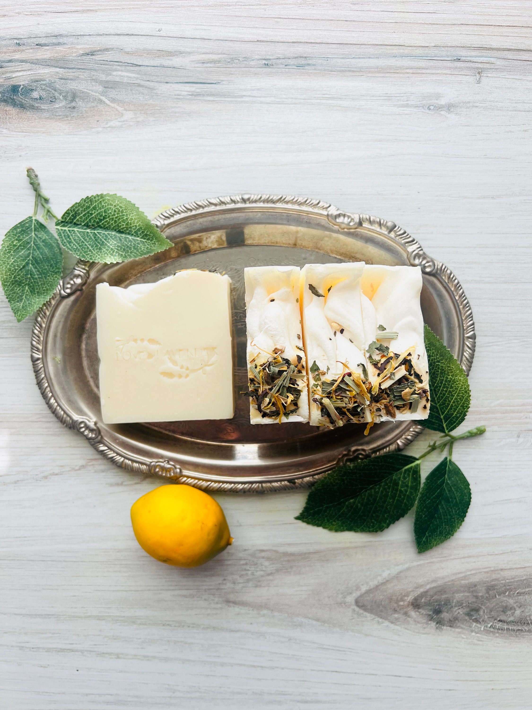 Lemongrass Artisan Handcrafted Soap Bar Vegan Soap Bar Essential Oil