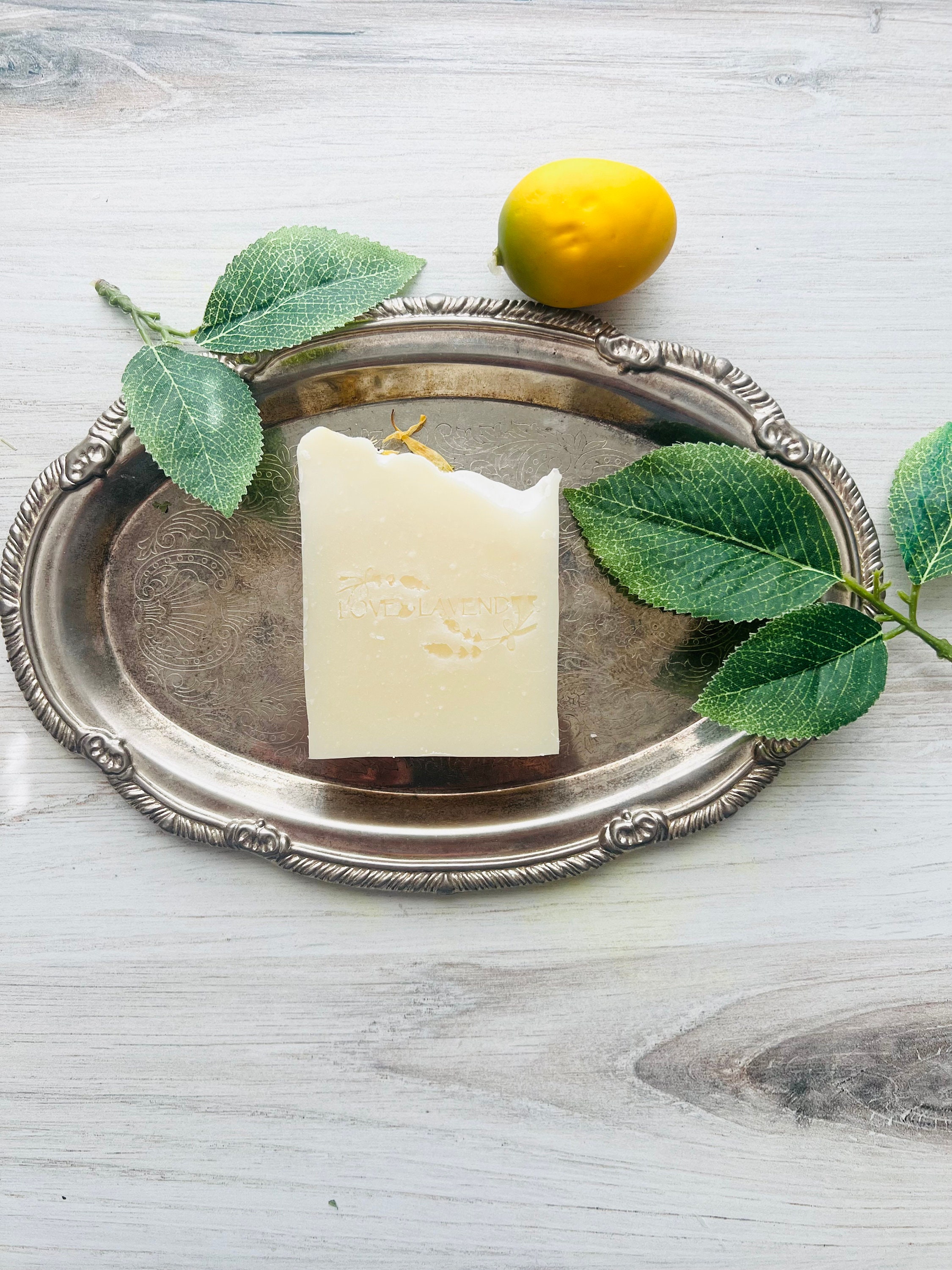 Lemongrass Artisan Handcrafted Soap Bar Vegan Soap Bar Essential Oil
