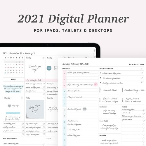 Daily Digital Planner for Goodnotes Notability Daily | Etsy