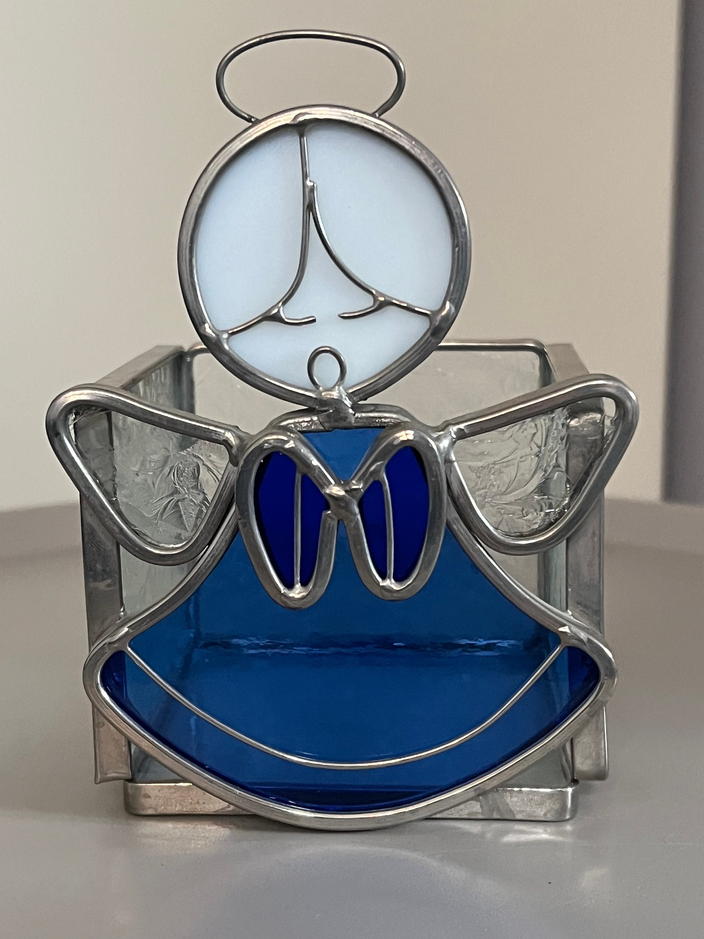 Stained Glass Angel Votive/tea Light Holder - Etsy