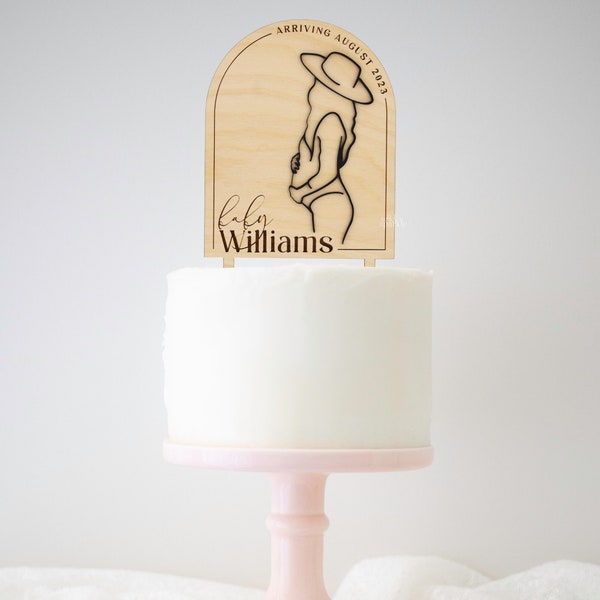 Pregnancy Lady Cake Topper - Etsy Australia