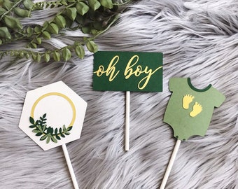 Baby boy toppers | Etsy