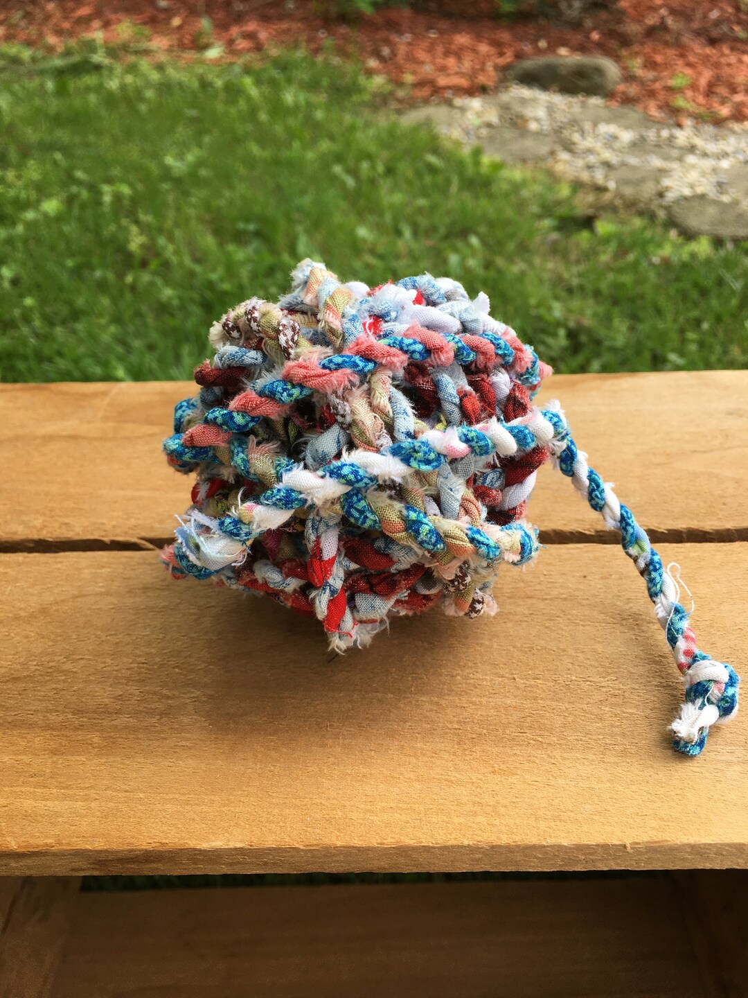 Fabric Scrap Twine | Rag Rope, Handmade Fabric Cord, Hand Twisted Twine ...