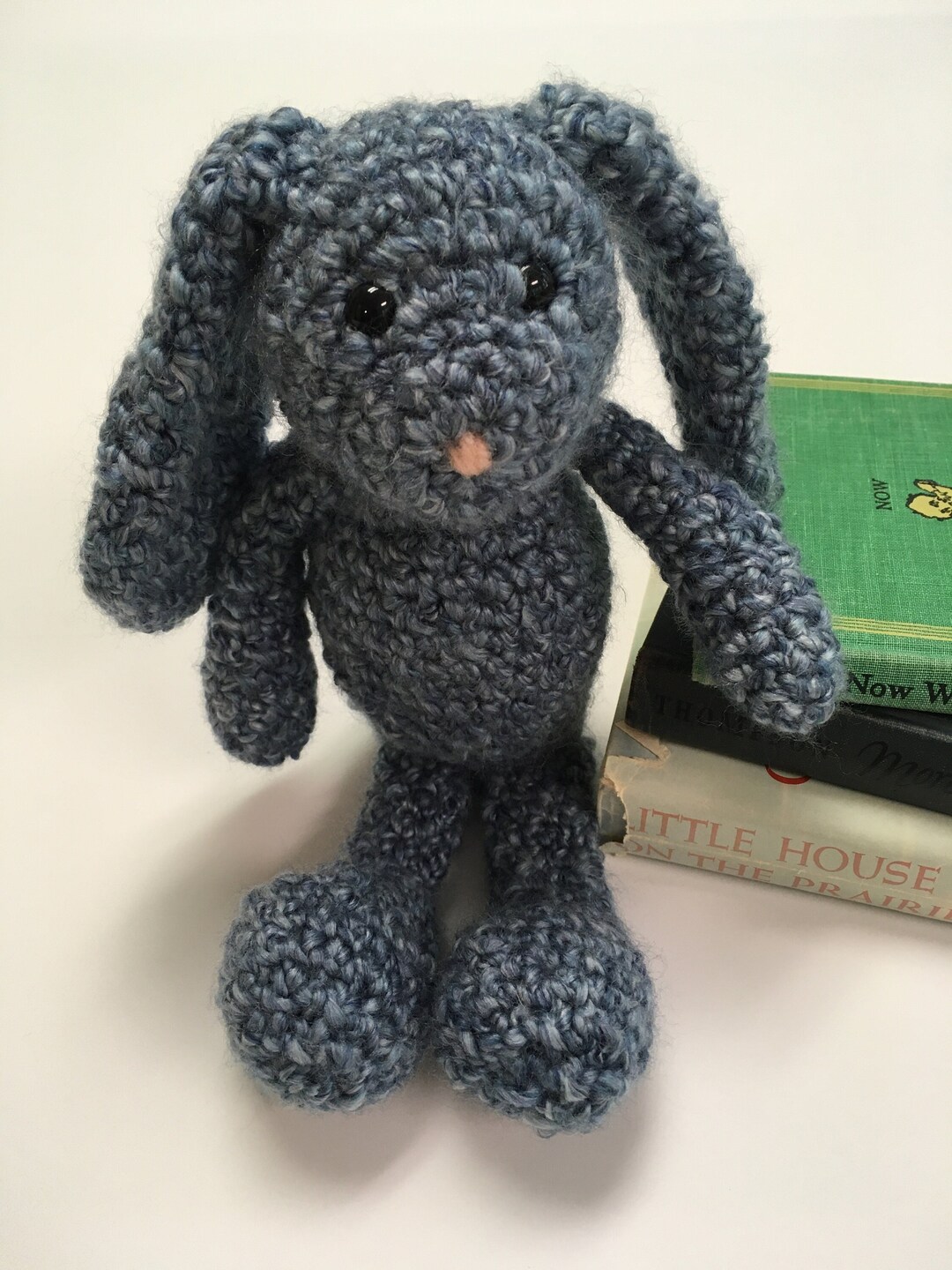 Light Blue Crochet Bunny | Crochet Rabbit, Crochet Bunny, Cute Stuffed ...