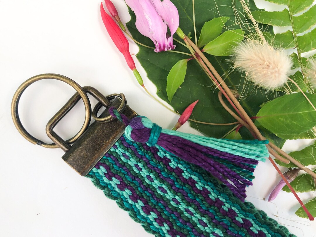 Handwoven Key Chain/fob, Heavy Duty, Extra Wide, Great for Small ...