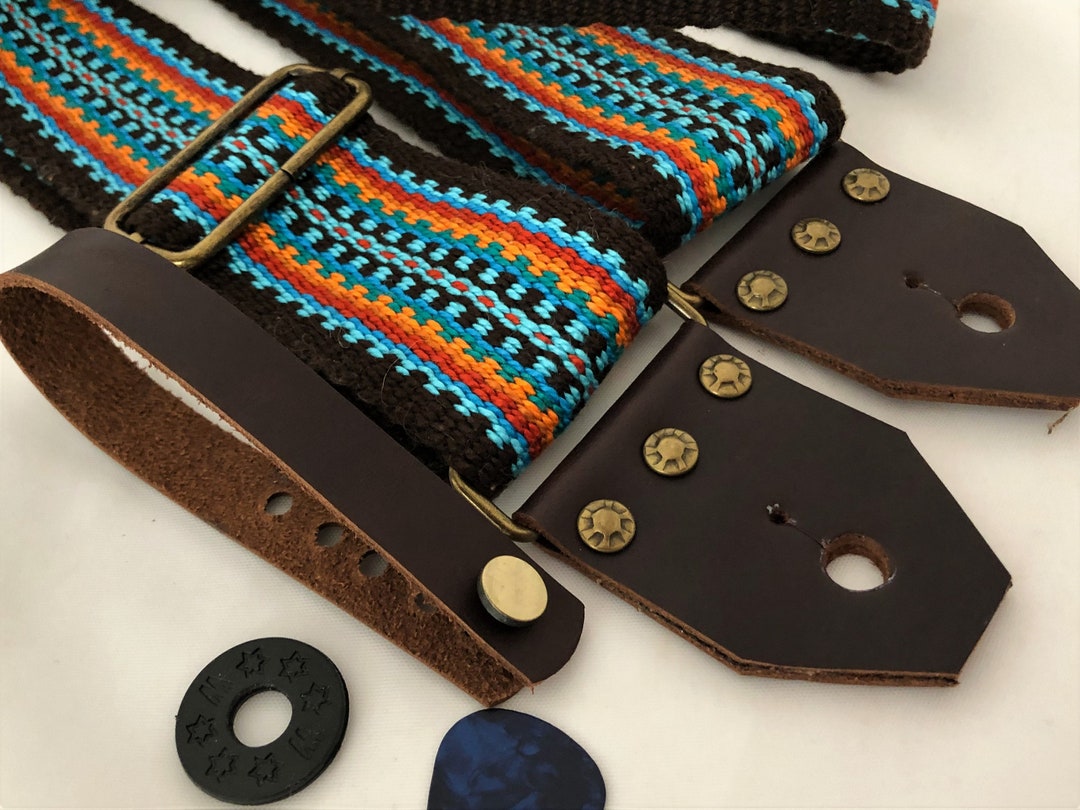 Handwoven Guitar Strap Banjo Strap Vintage Style Quality - Etsy