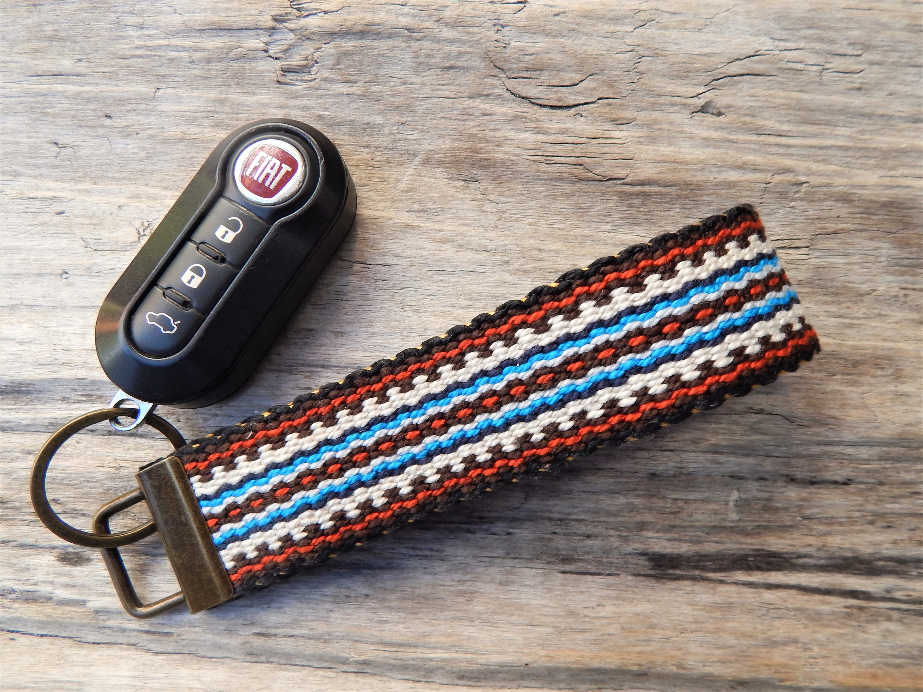 Heavy Duty Handwoven Key Chain/key Fob Extra Wide Sturdy - Etsy Sweden