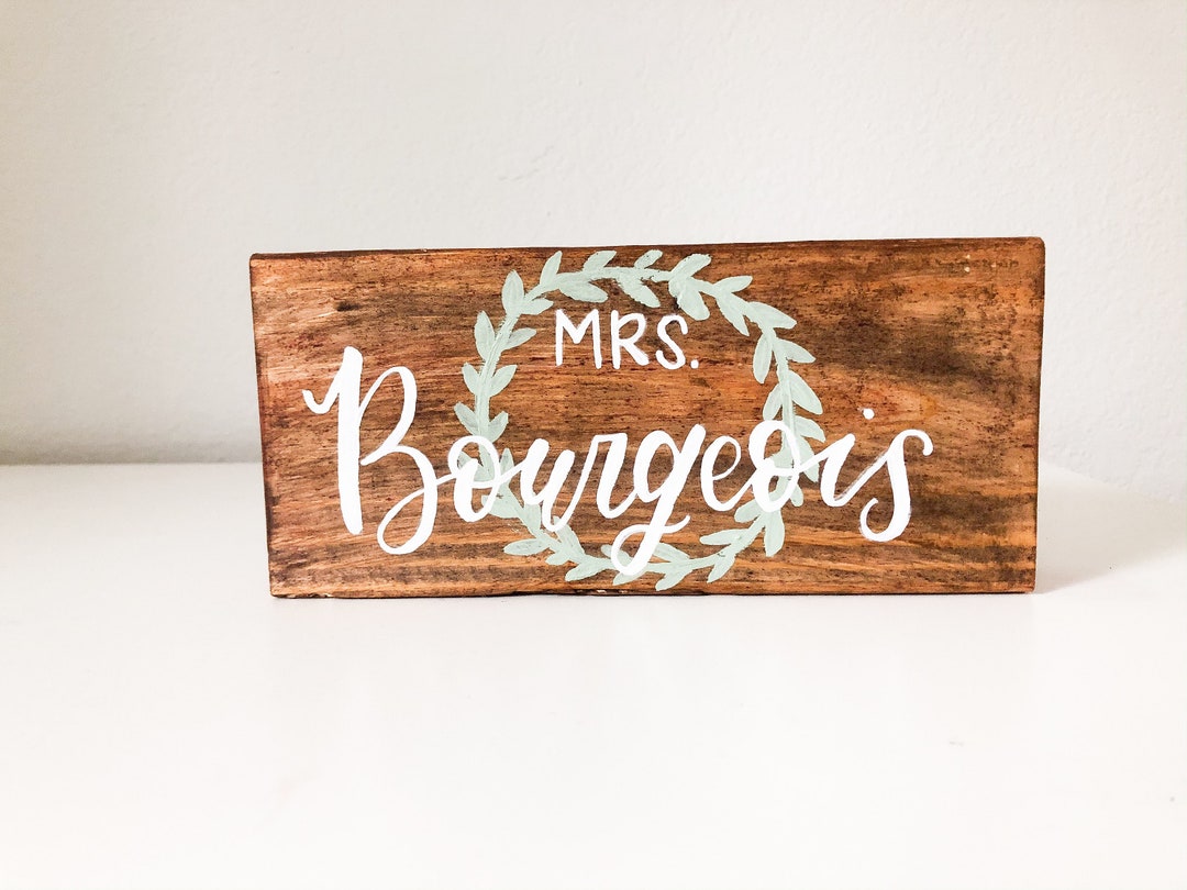 Wooden Desk Sign - Etsy