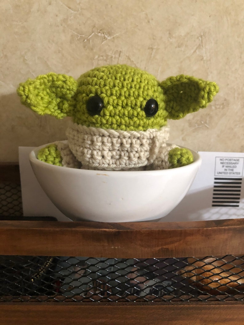 Baby Yoda, Child Crocheted Doll - Etsy