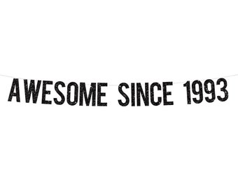Awesome Since Banner - Etsy