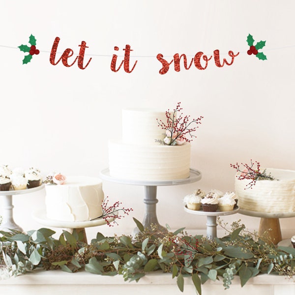 Let It Snow Banner - Etsy