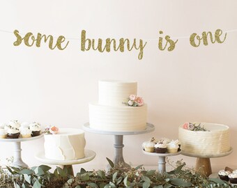 Some Bunny is One, Bunny 1st Birthday, Easter Birthday, Pink 1st ...