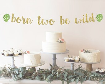 Two Wild Birthday Decorations - Etsy