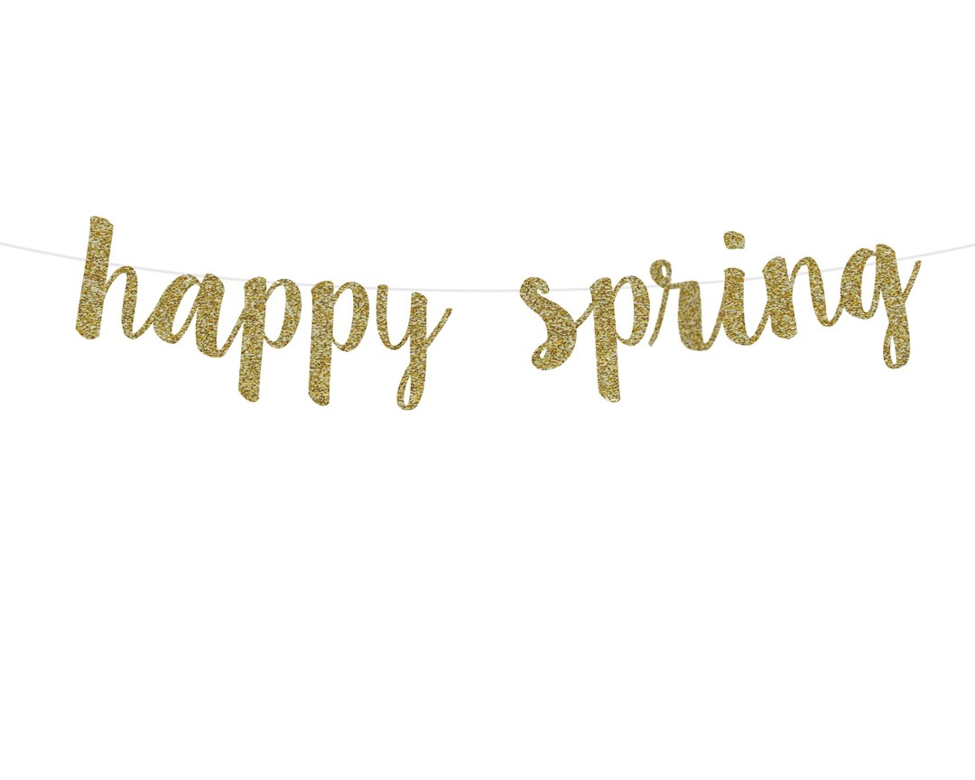 Happy Spring Sign Happy Spring Banner Easter Decorations - Etsy