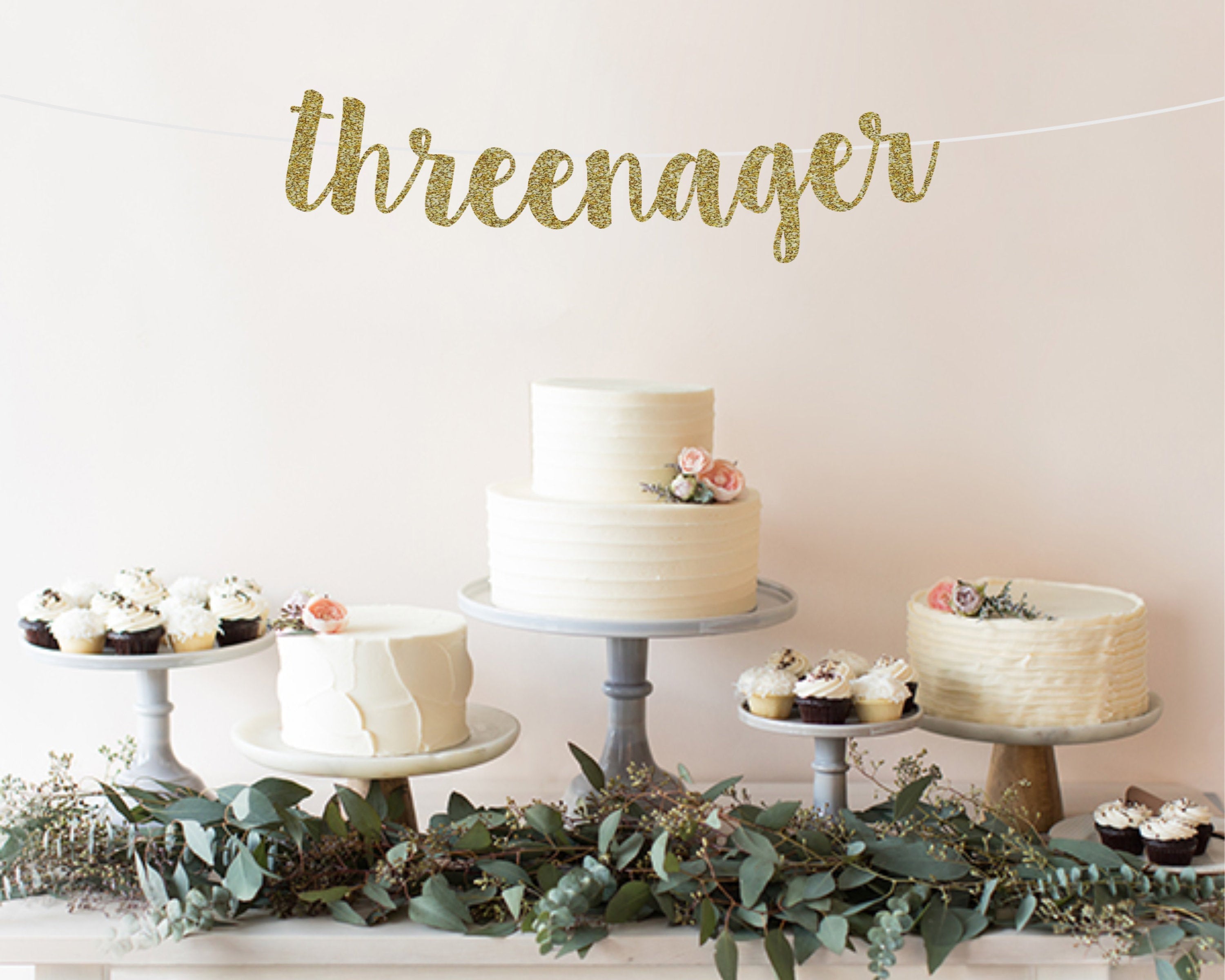 Threenager Birthday Threenager Party Decorations Third | Etsy