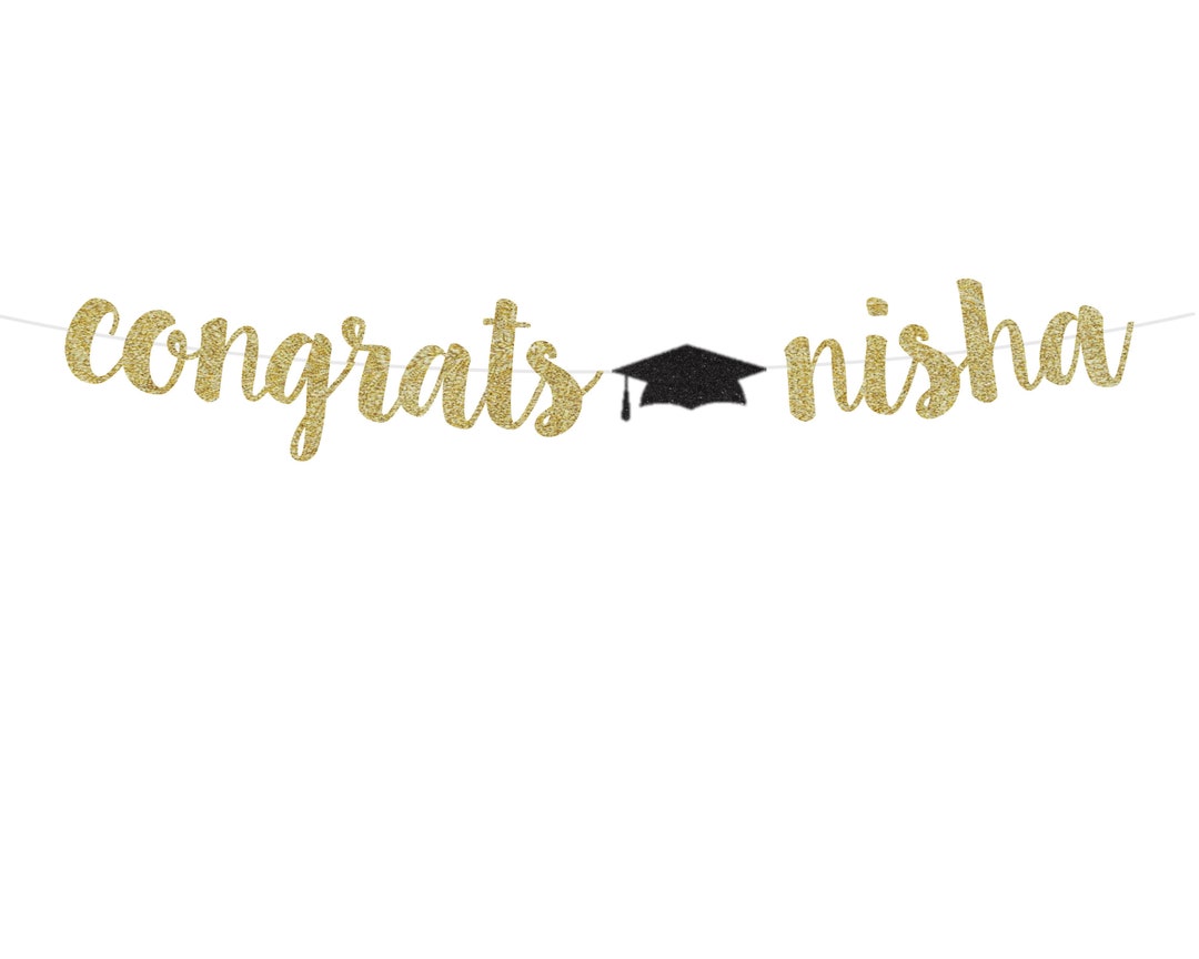 Graduation Banner Graduation Party Decorations Congrats - Etsy